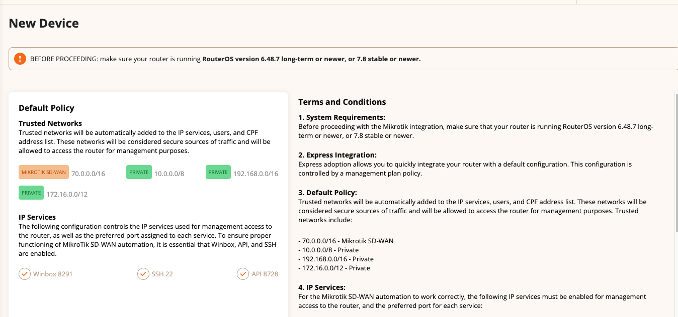 MikroTik Integration - SD-WAN for Mikrotik